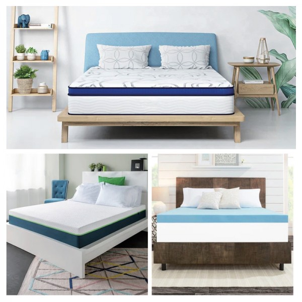 Memory foam slow rebound mattress with adjustable softness and hardness ...